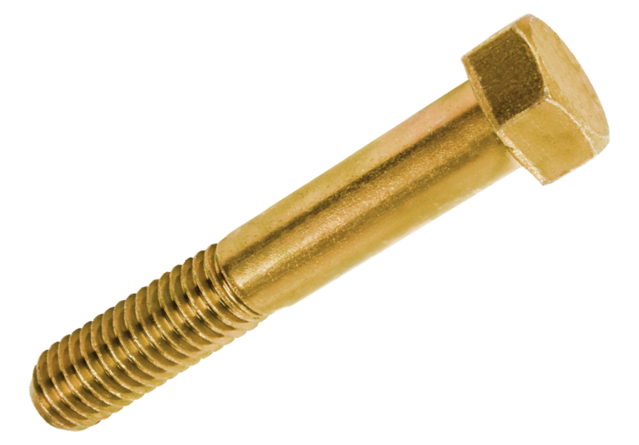 L9 Hex Head Cap Screws Yellow Zinc 3/8-16 X 5 - Hex Head Cap Screws| U ...