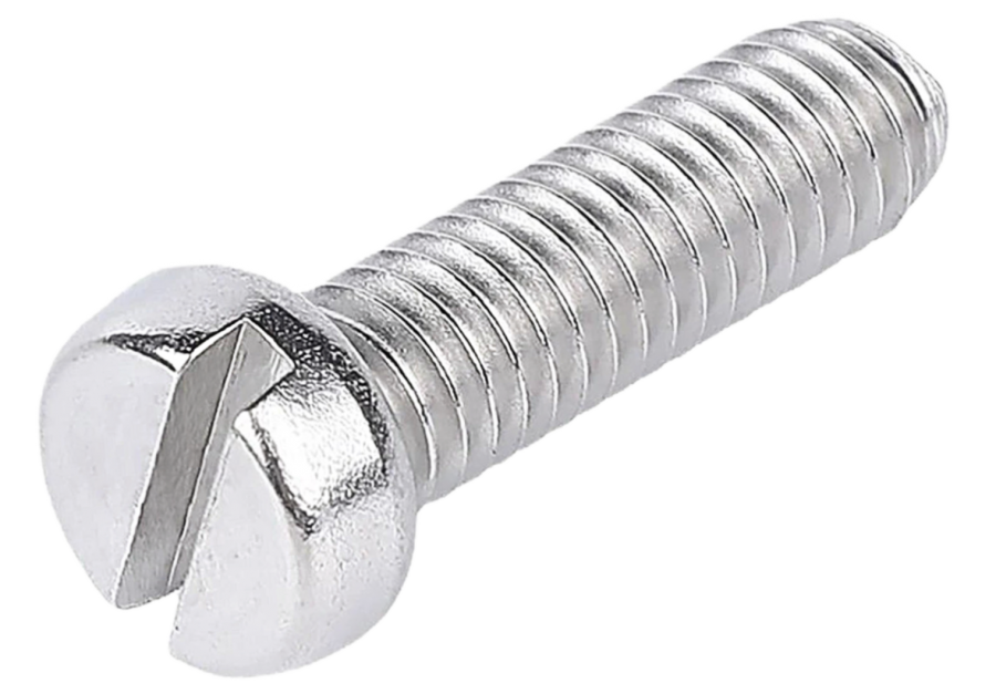 M3-.50 X 6MM A-2 STAINLESS STEEL SLOTTED CHEESE HEAD MACHINE SCREW | U ...