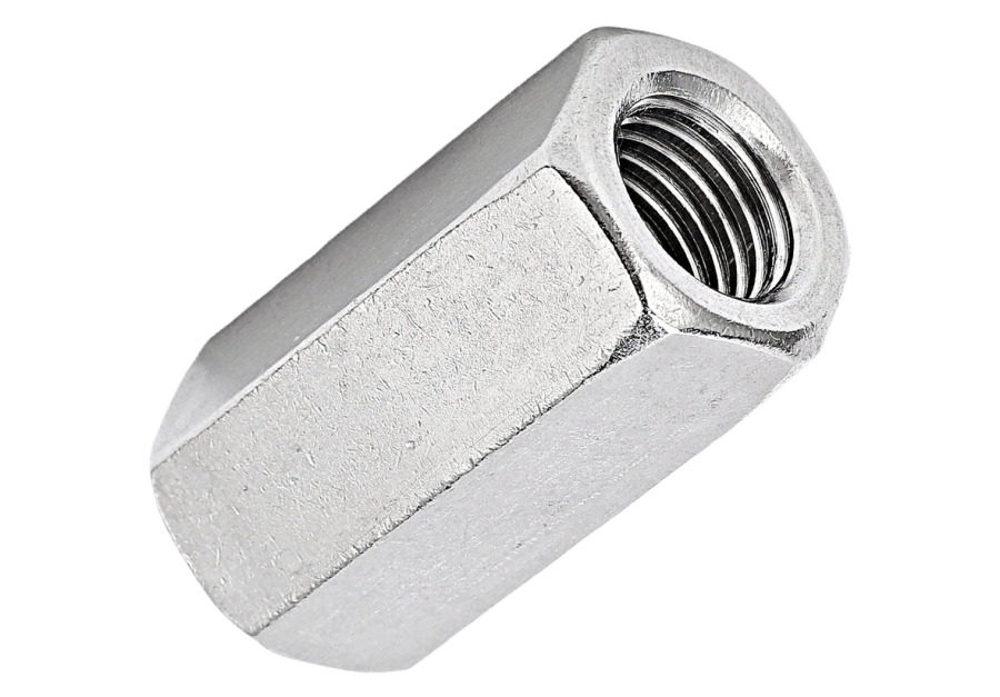 1-8 X 2 1/2 COUPLING NUT LONG ZINC PLATED| U-Bolt-It
