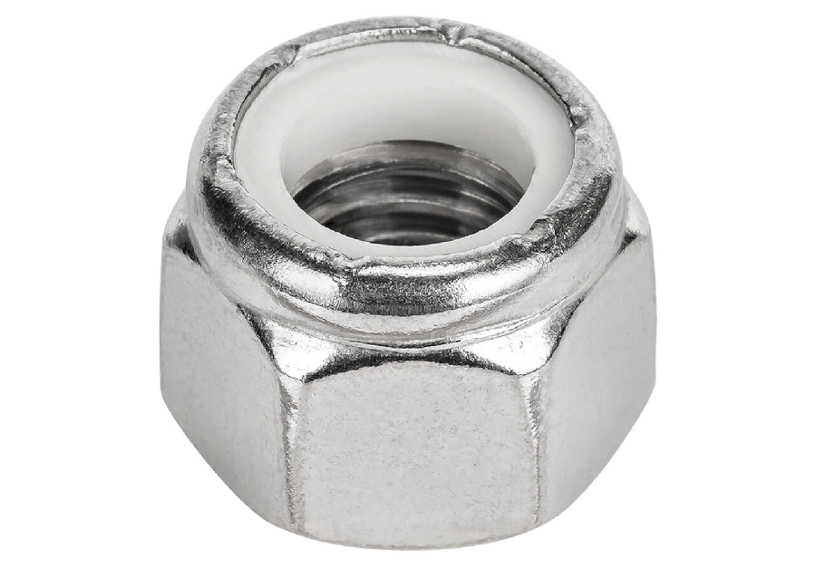 1/4-20 NYLON INSERT LOCK NUT ZINC PLATED| U-Bolt-It